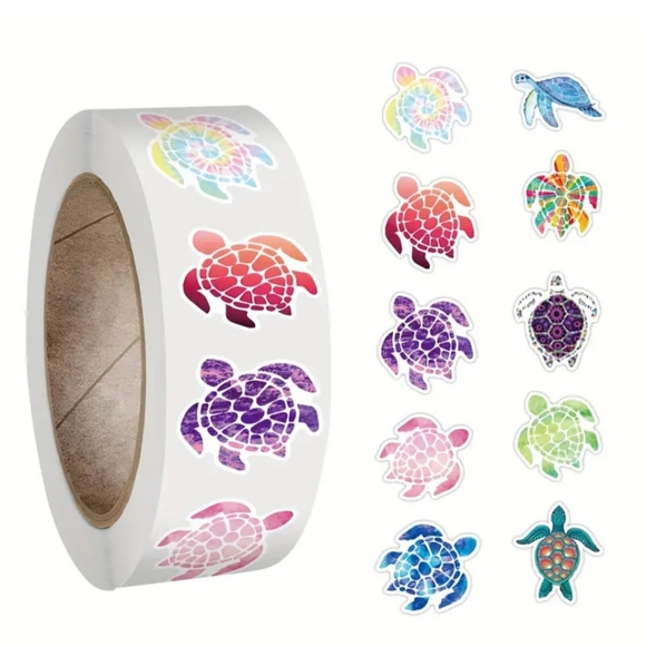 Office | 50 Stickers Sea Turtle For Packages | Poshmark